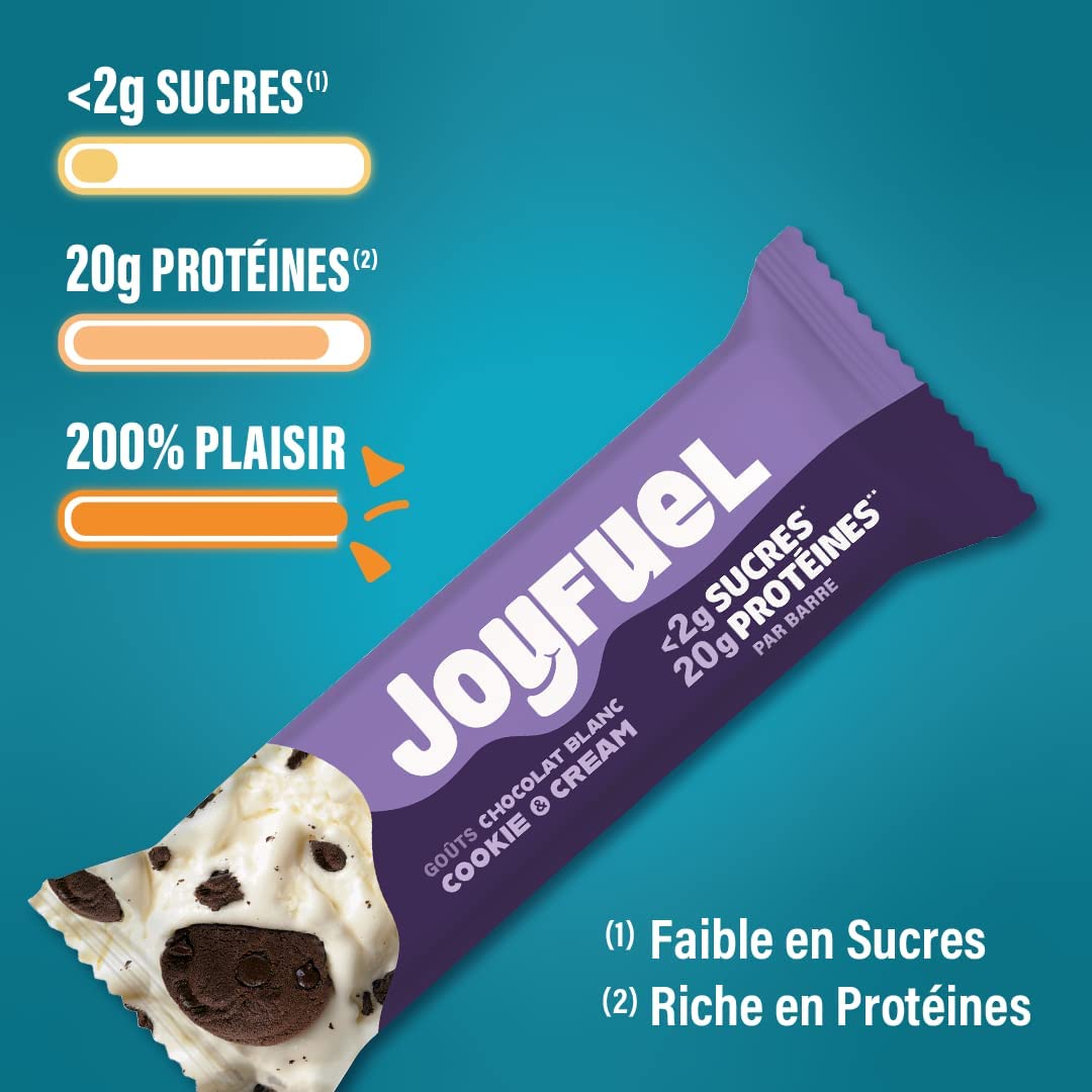 Joyfuel White Chocolate & Cookie & Cream Protein Bar - 55g – Wild ...